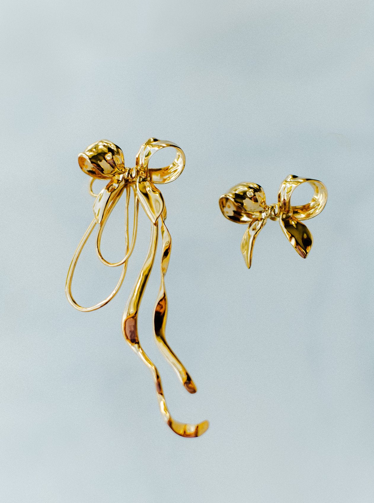 Asymmetric Bow Earrings - MISHO - Earrings